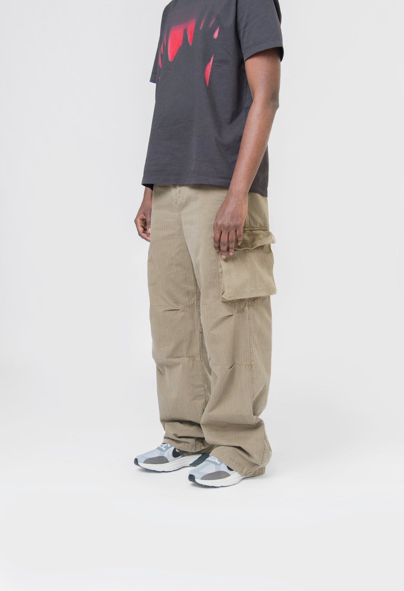 Our Legacy Mount Cargo Uniform Olive Herringbone M2244MU – NOMAD