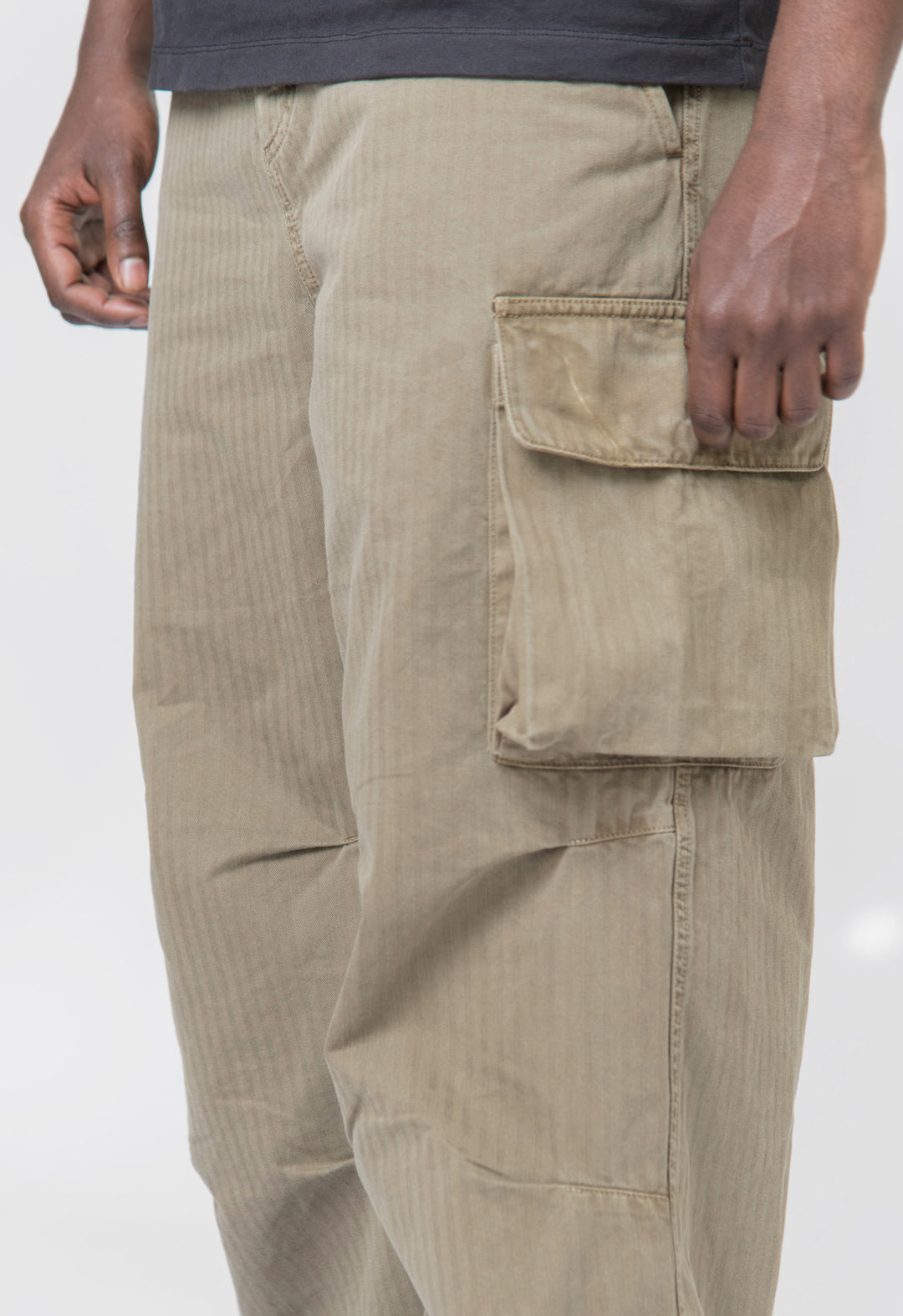 Our Legacy Mount Cargo Uniform Olive Herringbone M2244MU – NOMAD
