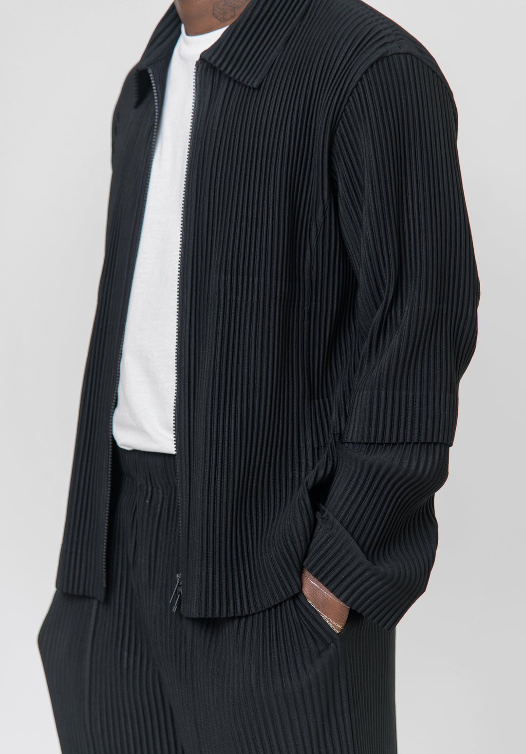 Cargo Pleated Jacket Black JC176-15 – NOMAD