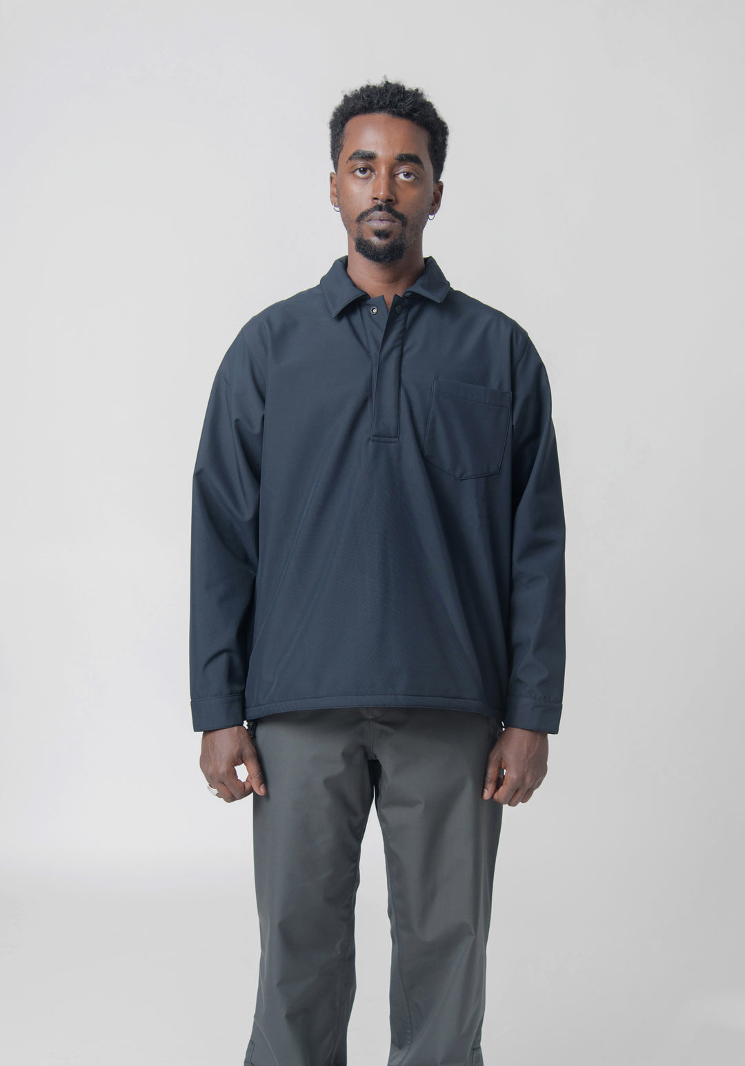 Pullover Windstopper Overshirt Navy – NOMAD