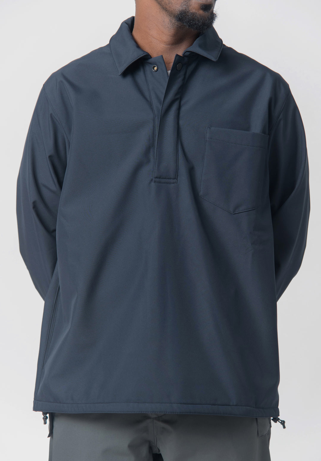 Pullover Windstopper Overshirt Navy – NOMAD